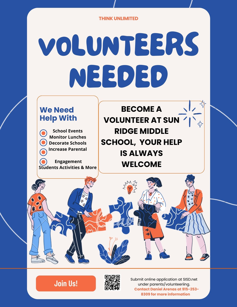 Parent Volunteers Needed | Sun Ridge Middle School